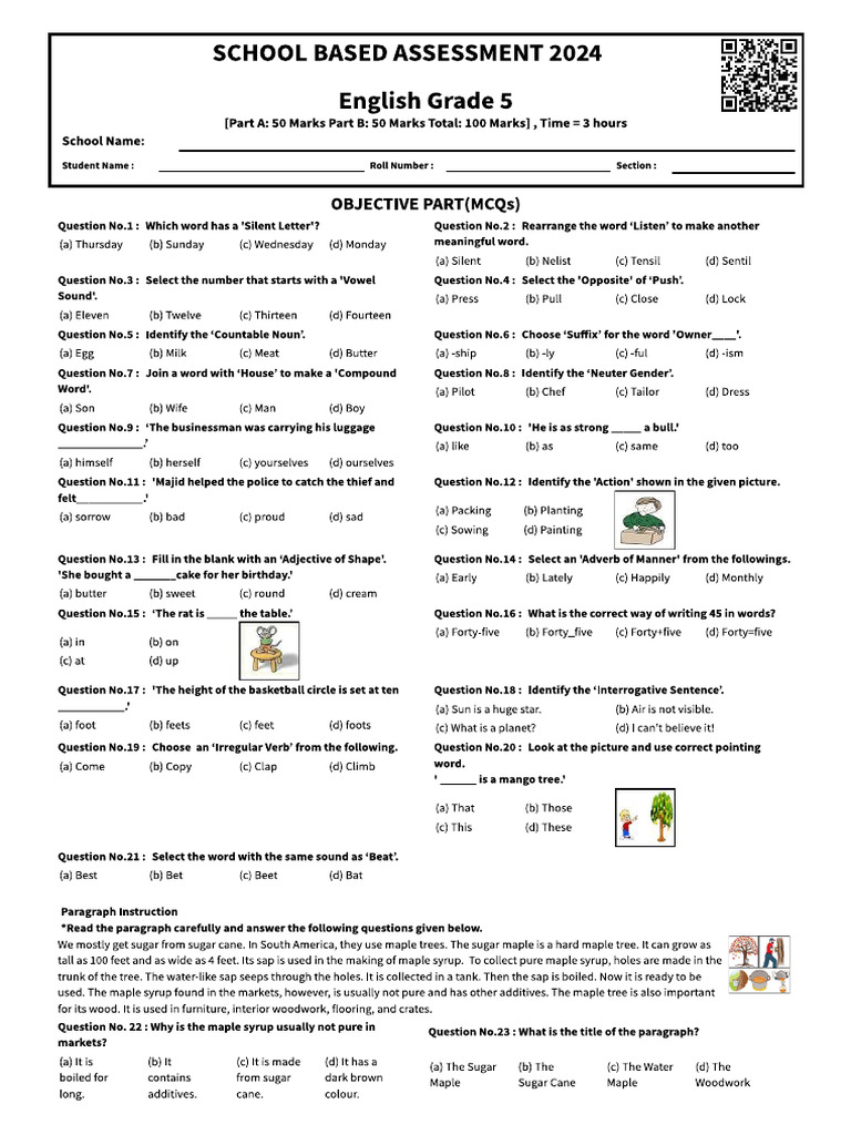 G5 Model Papers Combined 2024 (2) | PDF | Magnetism | Skeleton