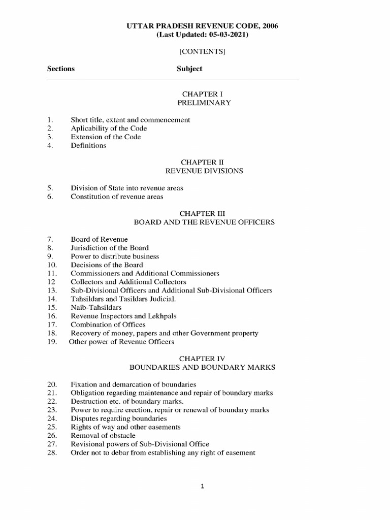 Pradesh Revenue Code 2006 | PDF | Lease | Common Law