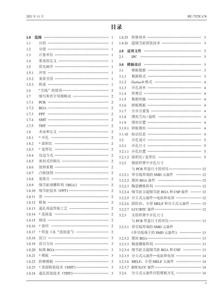 Ipc 7525C CN Toc | PDF