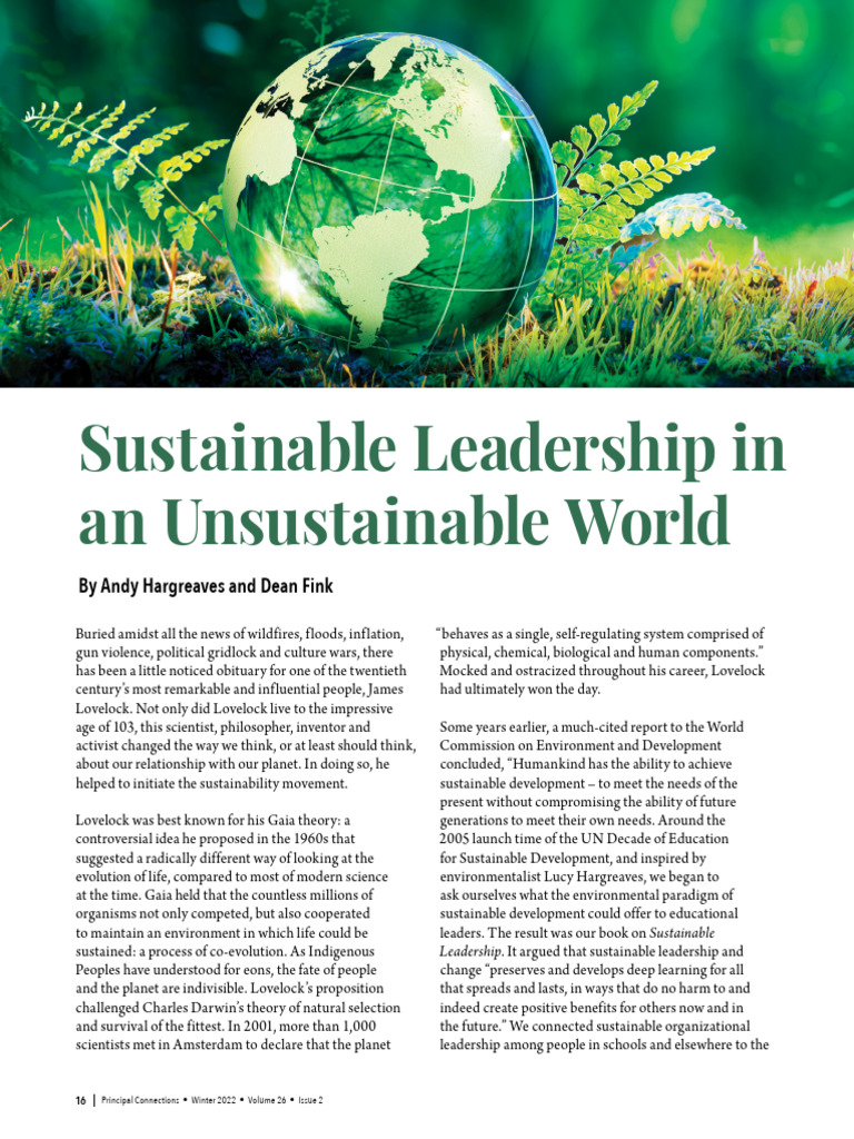 PC Winter 2022 Vol26 Issue2 - Andyhargreaves Deanfink | PDF | Sustainability | Leadership