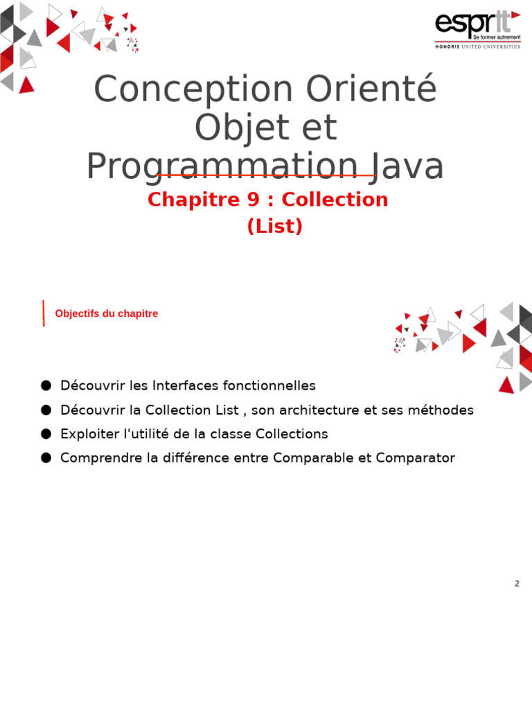 Chapitre 9 - List | PDF | Java (Langage de programmation) | Interface ...