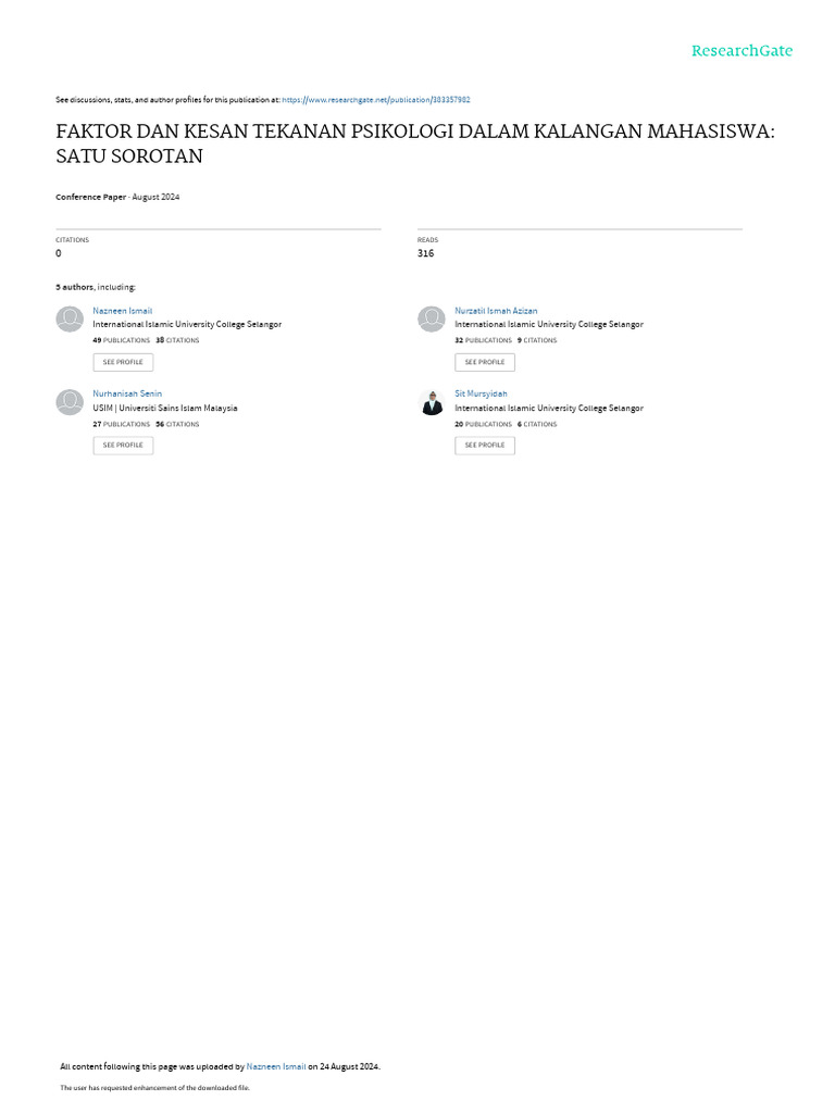 55.pasak Faktordankesantekananemosi | PDF