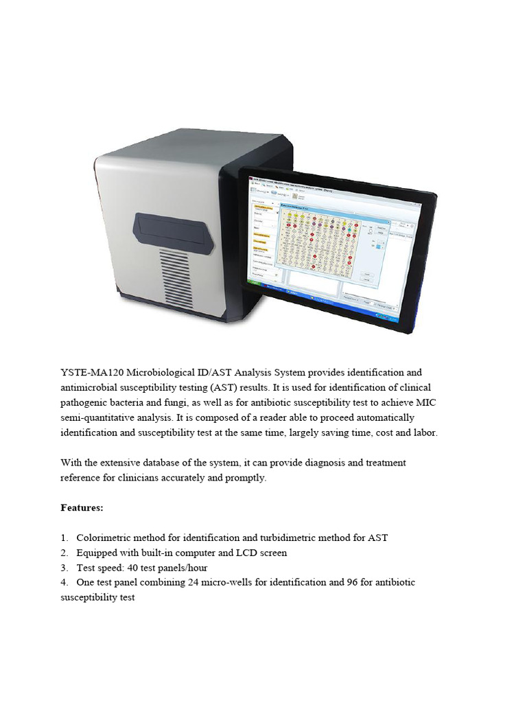 YSTE-MA120 ID/AST System Overview | PDF