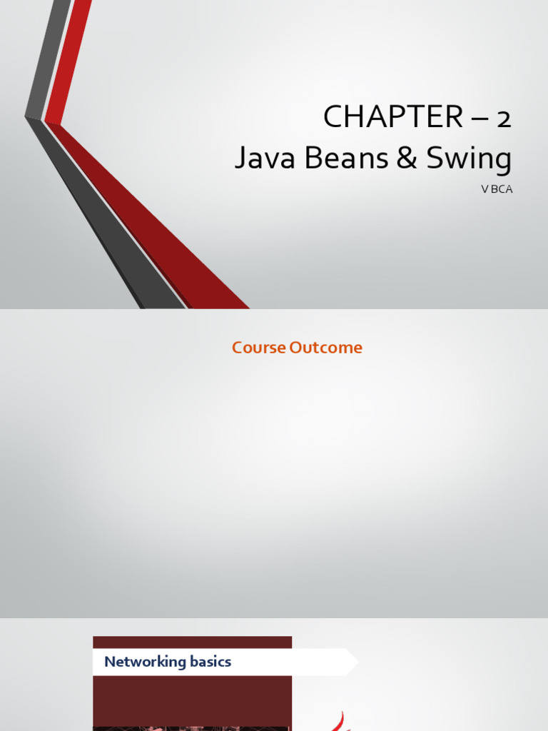 Java Beans and Swing Overview | PDF | Computer Programming | Computing