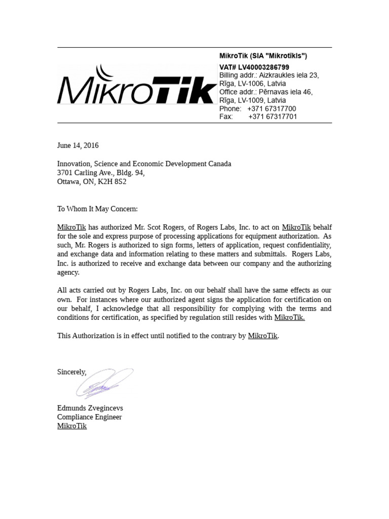 Agent Authorization Letter 3048688 | PDF