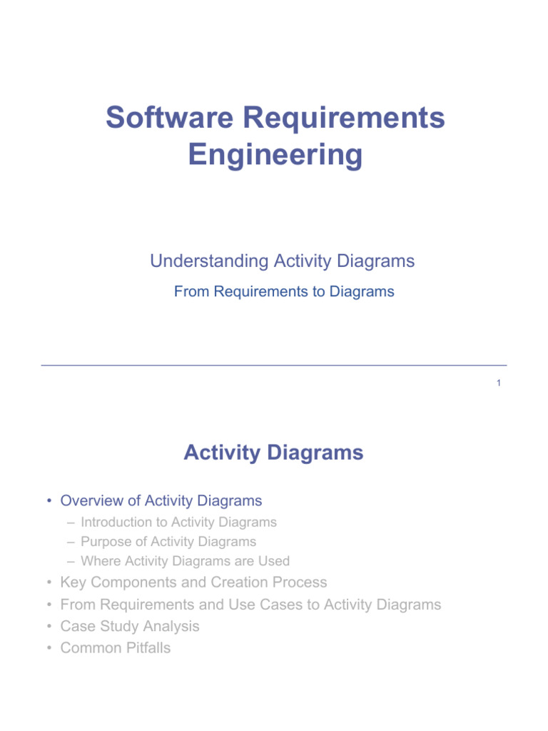 Lecture 04 - Activity Diagrams | PDF | Use Case | Workflow