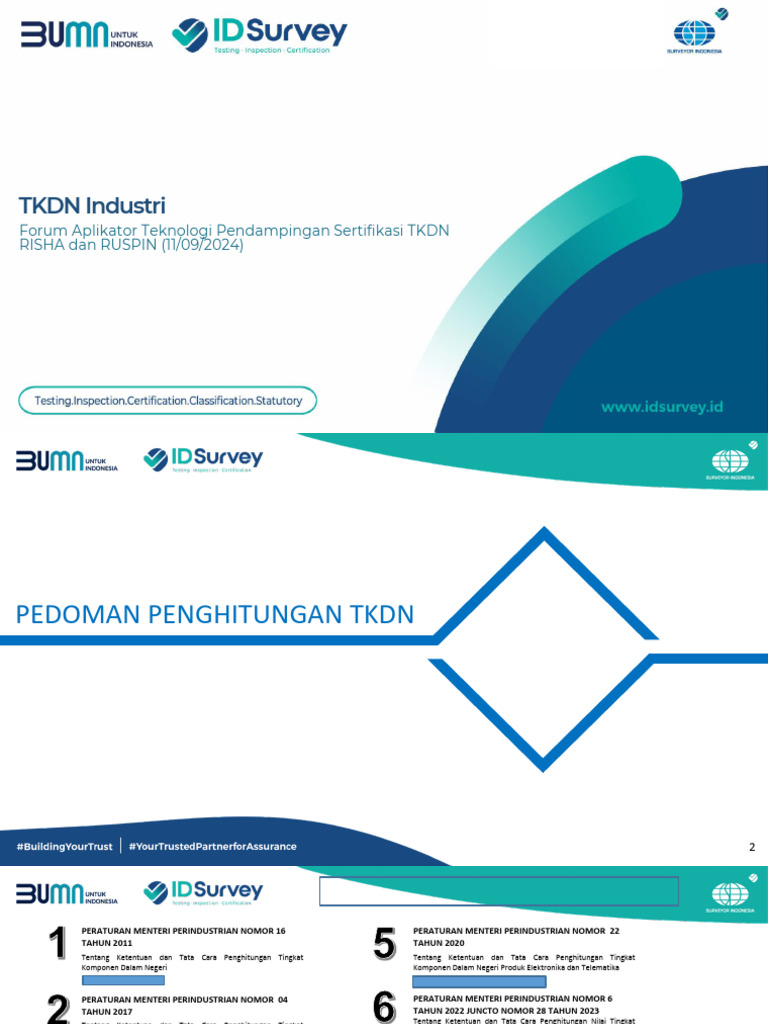 TKDN Industri - PUPR - Forum Aplikator Teknologi Pendampingan Sertifikasi TKDN RISHA Dan RUSPIN ...
