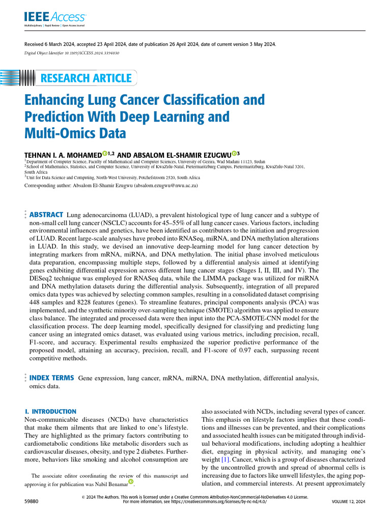 4.enhancing Lung Cancer Classification and Prediction With Deep Learning and Multi-Omics Data ...