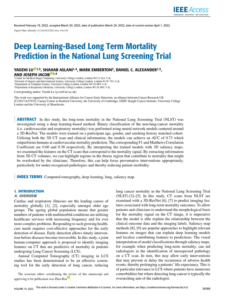 11.deep Learning-Based Long Term Mortality Prediction in The National ...