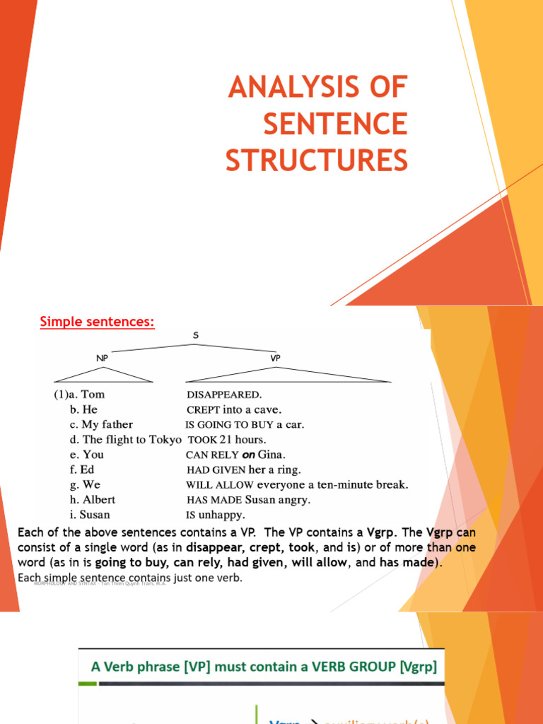 Slides week 8 for students | PDF | Verb | Syntax