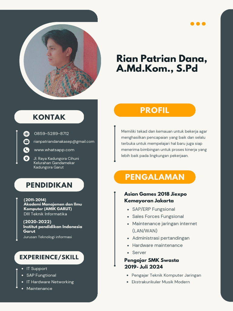 CV New Rian Patrian Dana | PDF