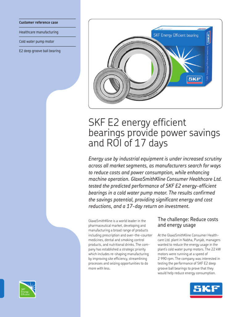Bearings SKF | PDF | Efficient Energy Use | Bearing (Mechanical)