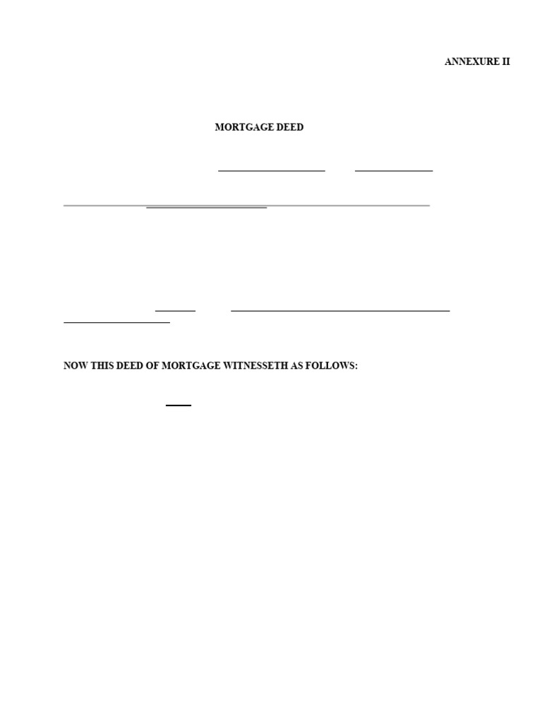 Annexure II | PDF | Mortgage Law | Mortgages