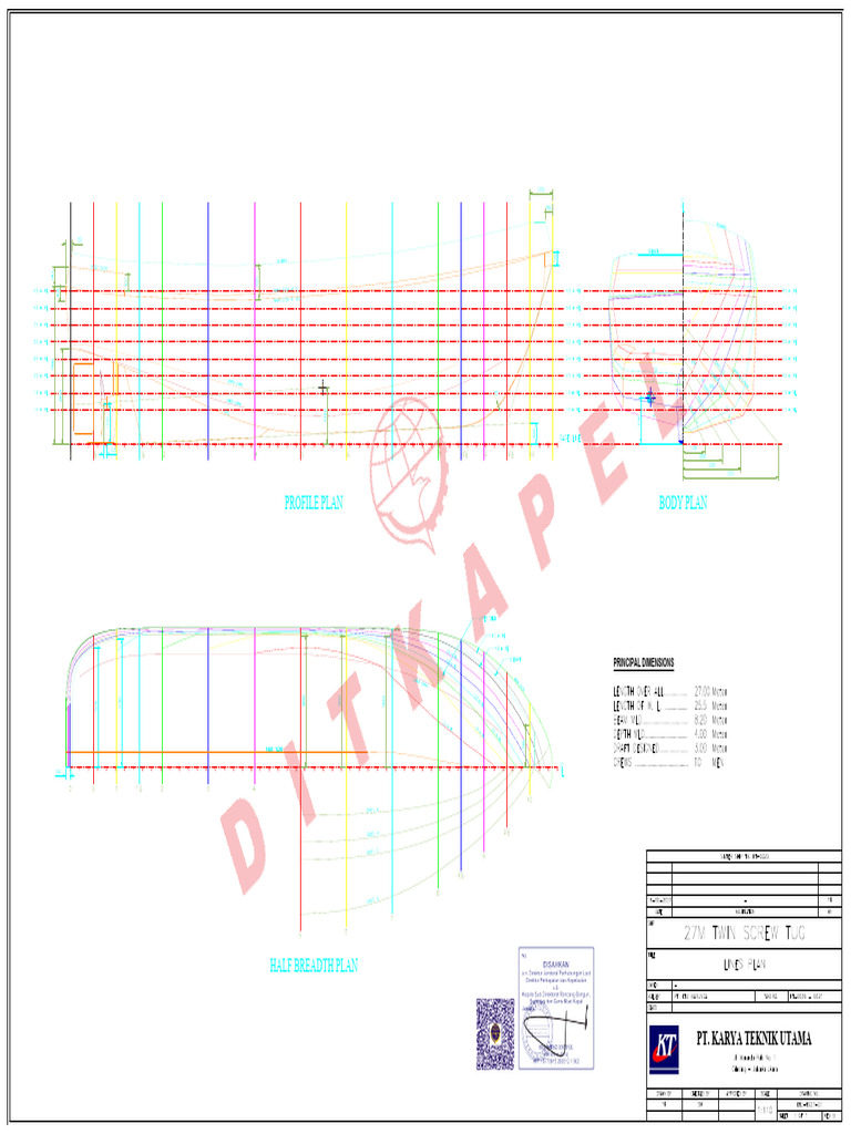 Lines Plan KT-0026-0031 | PDF