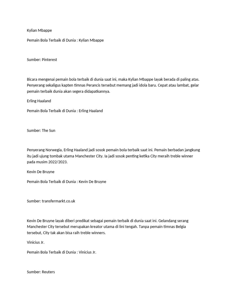 Kylian Mbappe-WPS Office | PDF