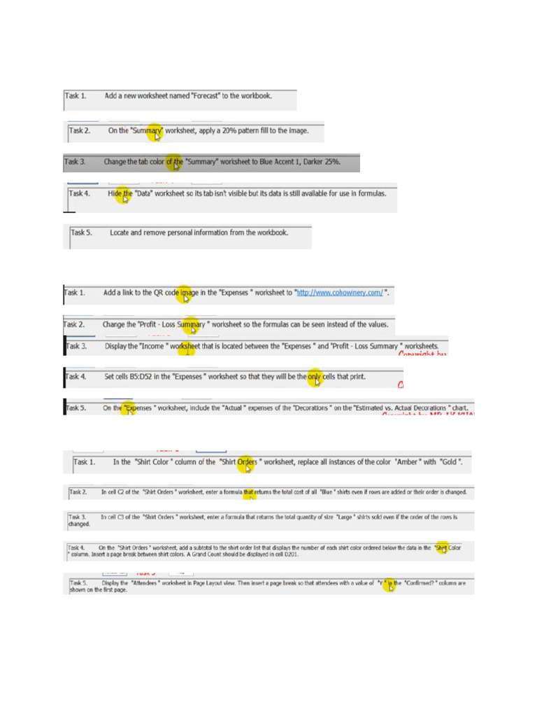 Project - EXCEL | PDF