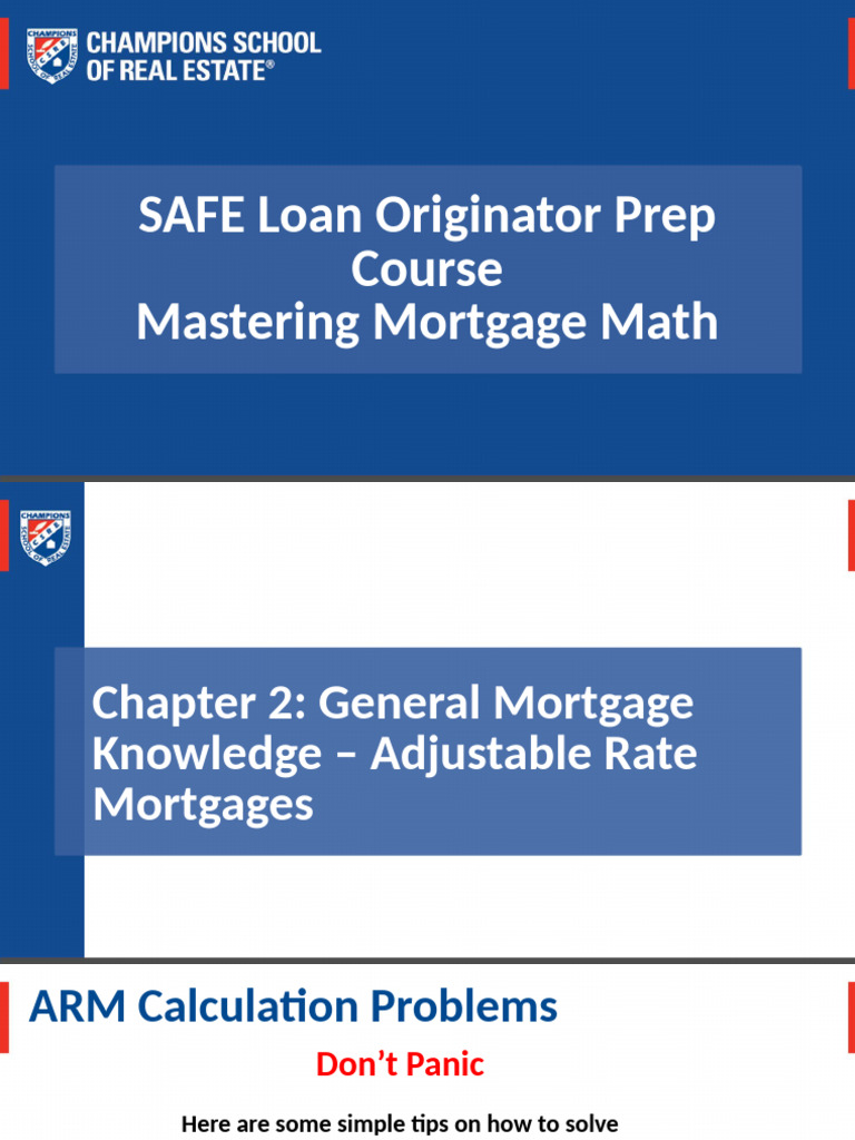 Prep Math PowerPoint 03-14-20 | PDF | Loan To Value Ratio | Adjustable ...