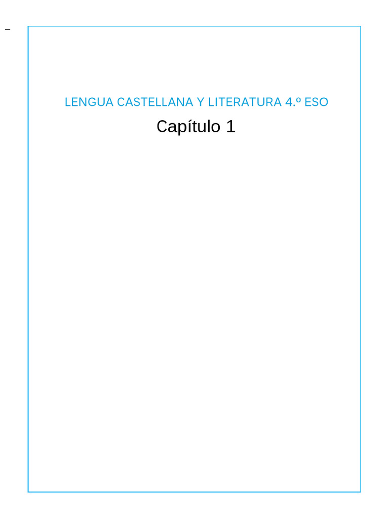 Tema 1 - Lengua 4º | PDF | Asunto (gramática) | Verbo