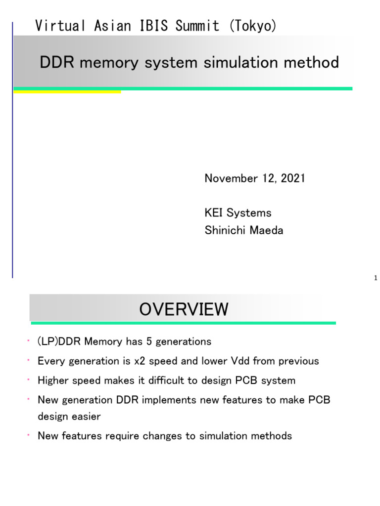 Ddr Memory System Simulation Method Pdf Computer Science Computer