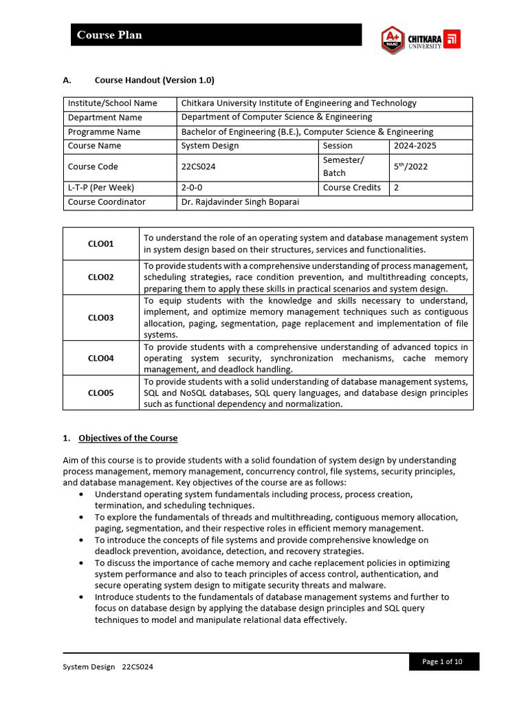 System Design Course Overview | PDF | Thread (Computing) | Databases