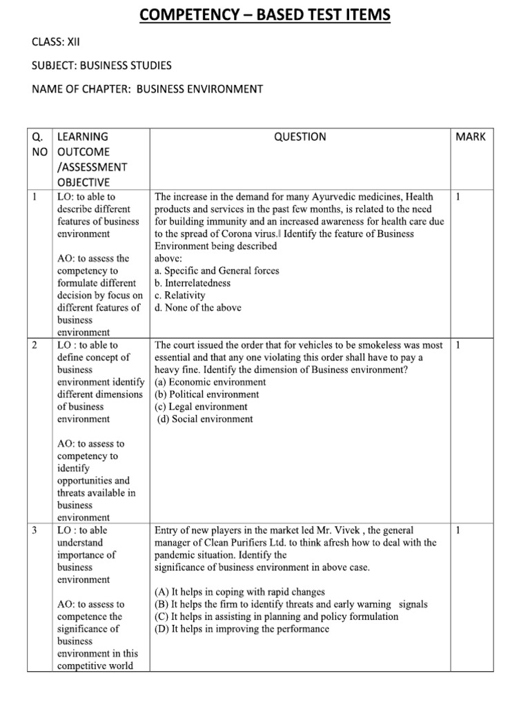 BST XII Worksheet 3 | PDF