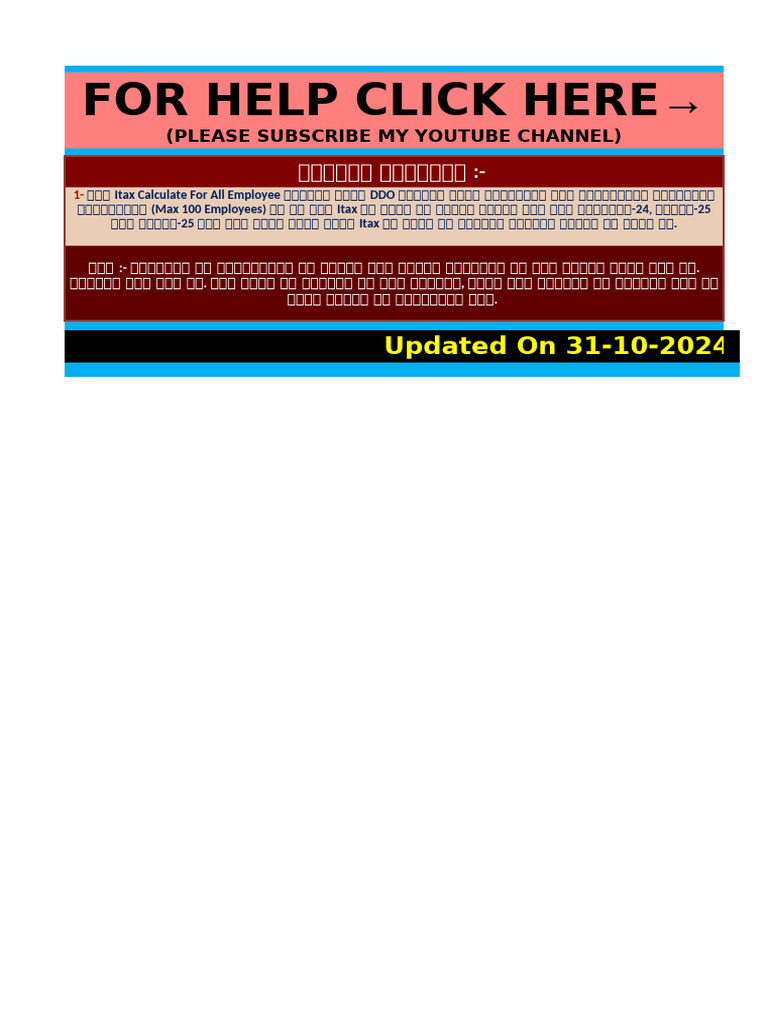 All-Employee-Itax-Calculator-For-DDO-F.Y.2024-25-By-Ummed-Tarad-Copy-1 | PDF | Economies ...