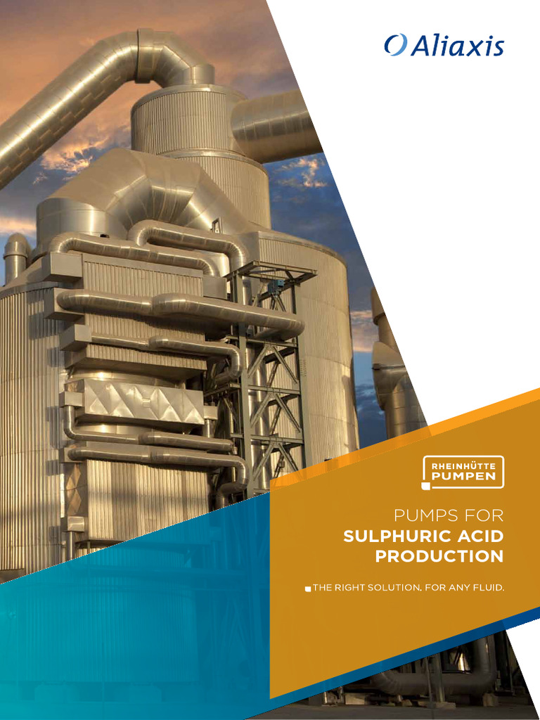 Pumps For Sulphuric Acid - Production | PDF | Stainless Steel | Pump