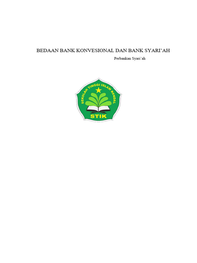 Makalah Perbedaan Bank Syariah Dan Bank Konvesional | PDF
