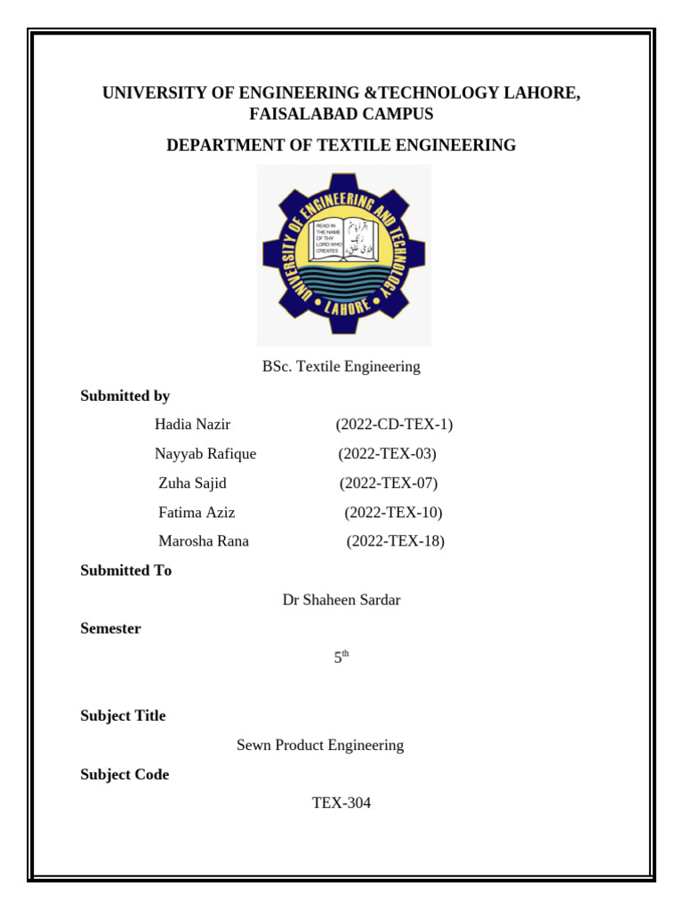 sewn product assignment FINAL | PDF | Fashion | Clothing