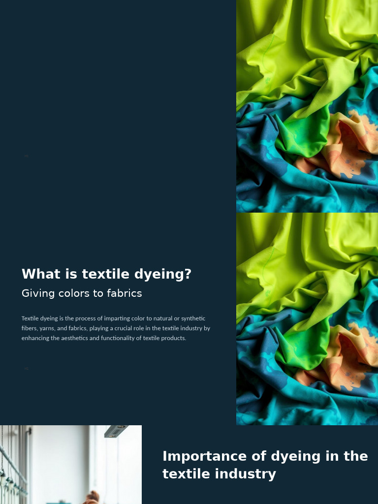 Textile Dyeing & Printing 1st Presentation-1 | PDF | Dyeing | Textiles