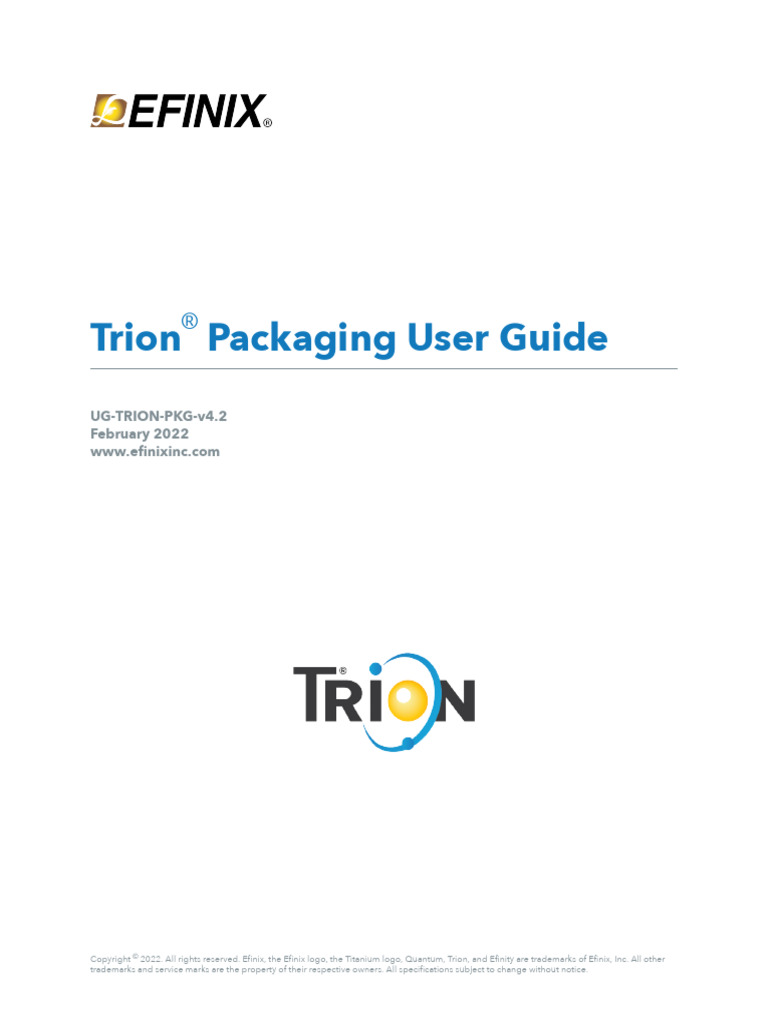 trion-packaging-ug-v4.2 | PDF | Field Programmable Gate Array ...