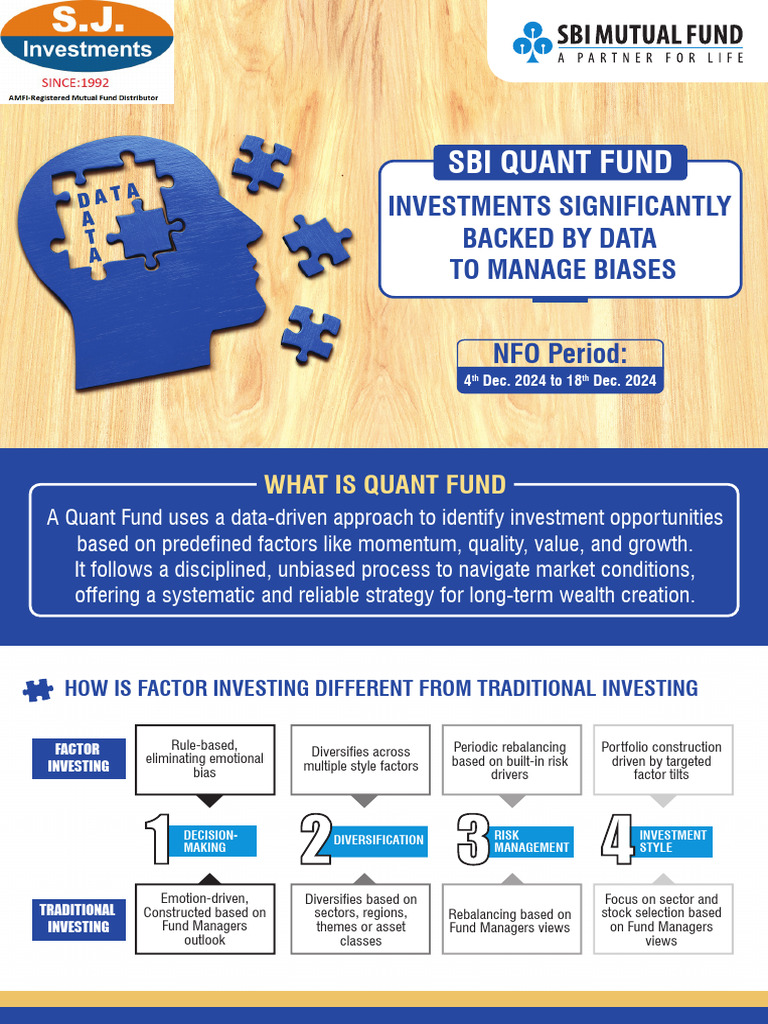 Sbi-Quant-Fund Nfo Leaflet SJ | PDF | Diversification (Finance) | Investing