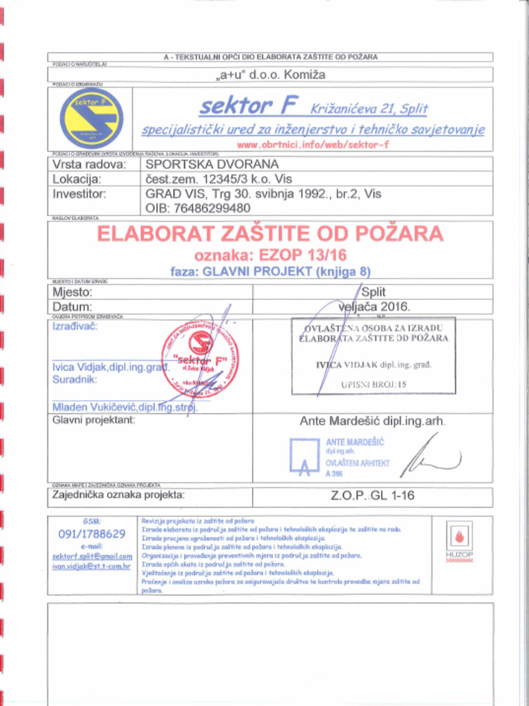 8.-Knjiga-8-Elaborat-zastite-od-pozara | PDF