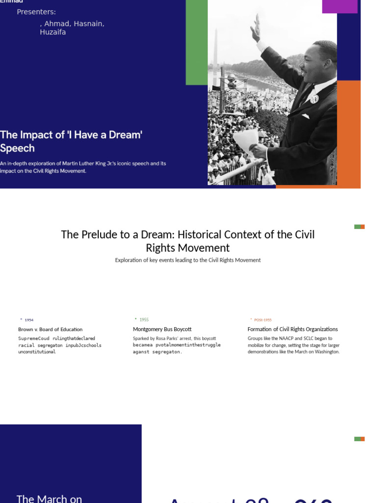 I Have a Dream Speech Analysis | PDF | Martin Luther King Jr. | March ...