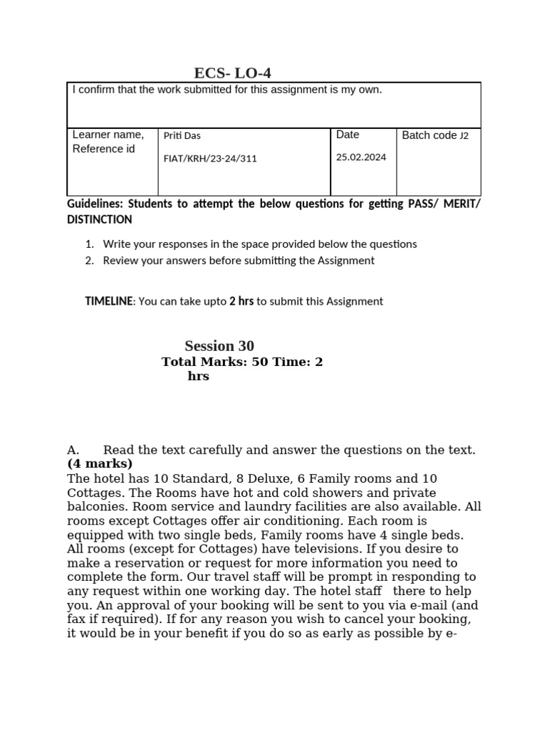 ECS-LO-4 sc | PDF | Flight Attendant