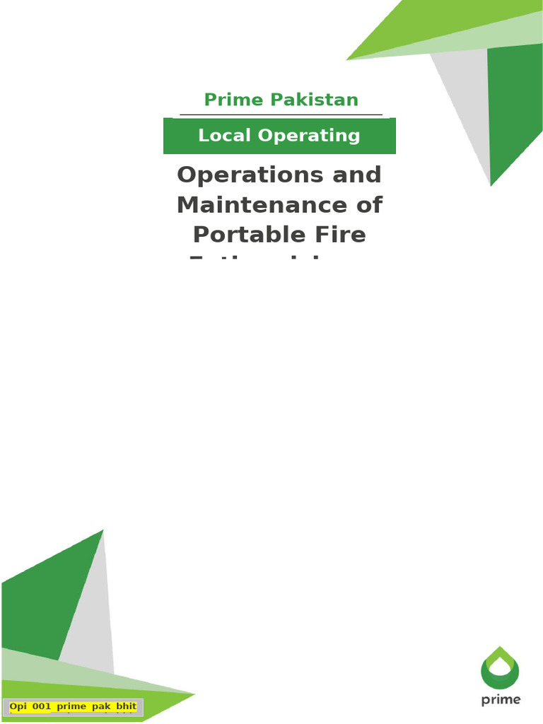 LOI-003 - Fire Fighting Truck Operations - r06 | PDF | Fires | Carbon ...