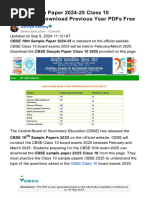 ICSE Class10 PYQ Sources 2016 2025 | PDF | Vocational Education ...