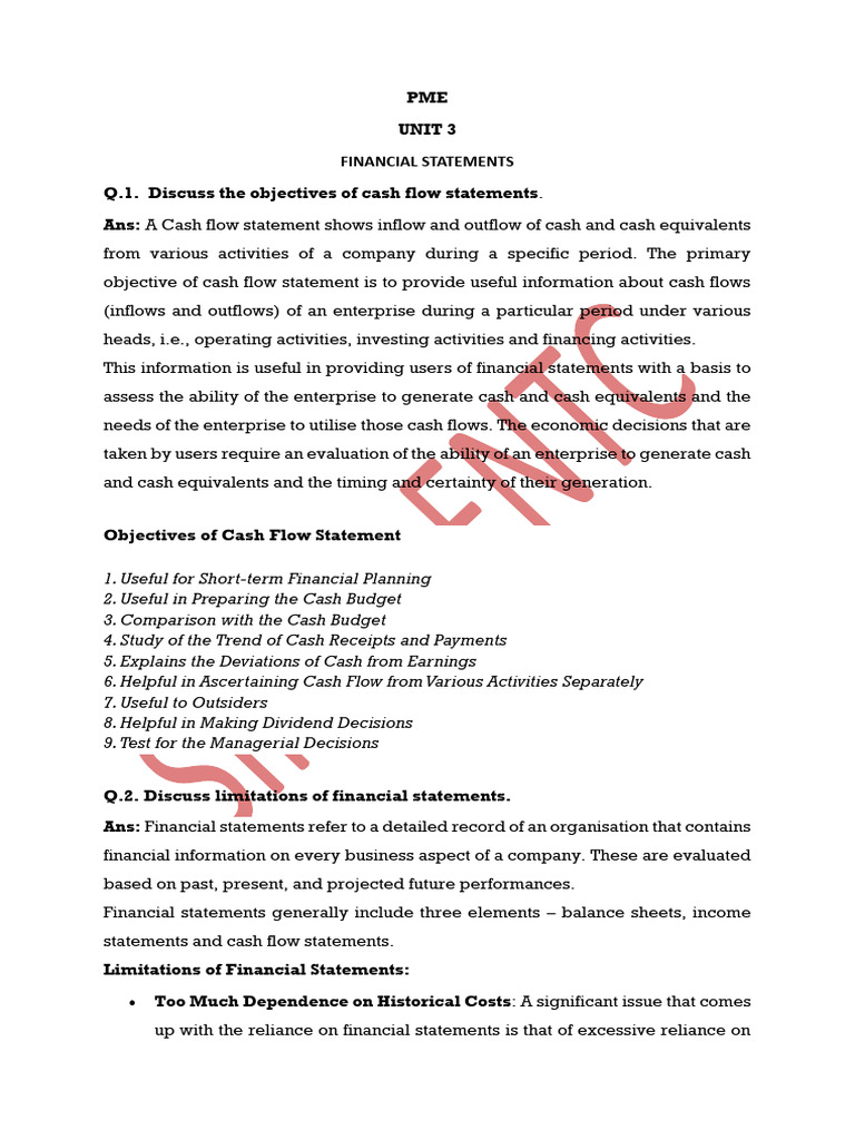 Pme Unit 3 | PDF | Balance Sheet | Debits And Credits