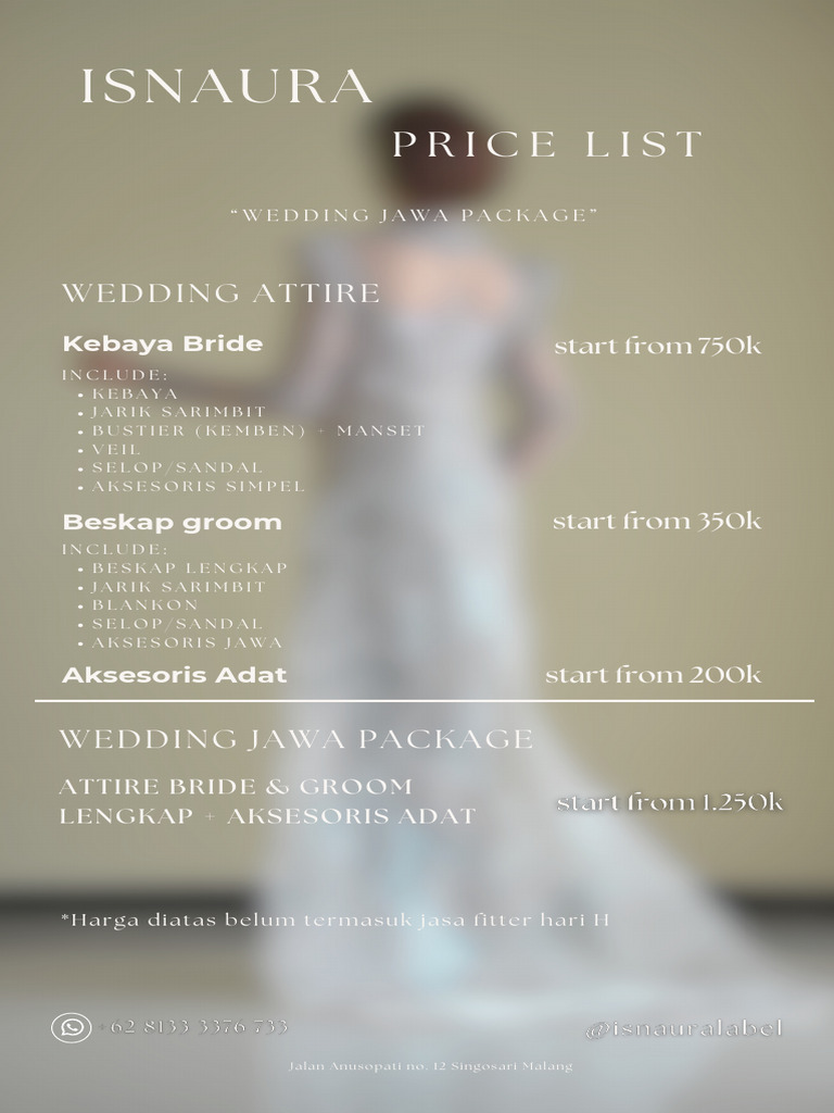 PL Wedding Isnaura | PDF