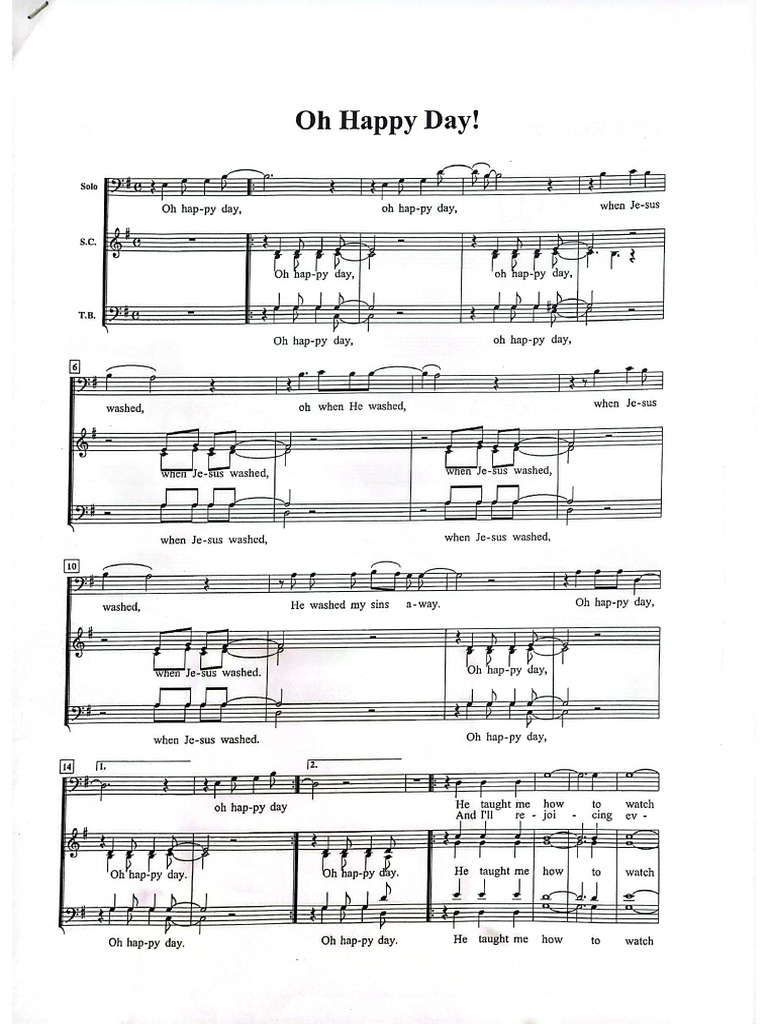 Oh happy day | PDF