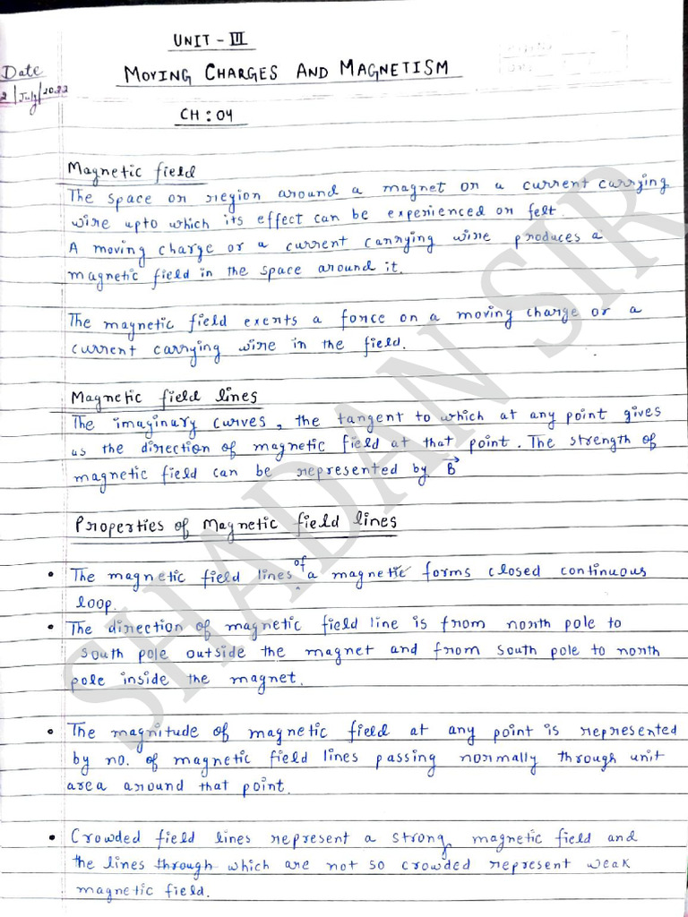 12.P.NOTES.4.MAGNETISM_opt | PDF
