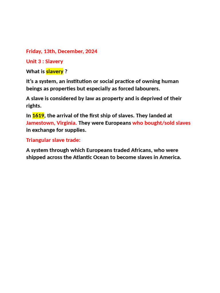 Understanding Slavery and Its History | PDF