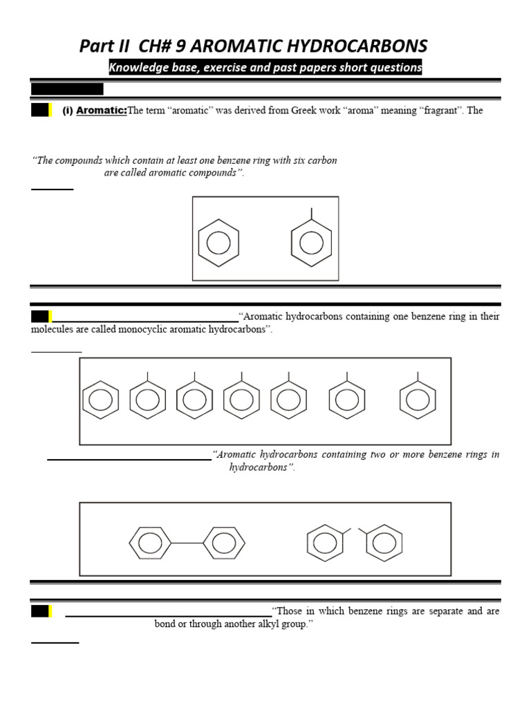 Ch.#09 | PDF | Benzene | Aromaticity