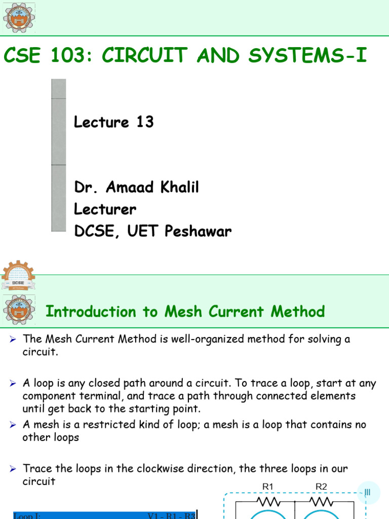 Lecture 13 Pdf Electrical Network Electromagnetism 