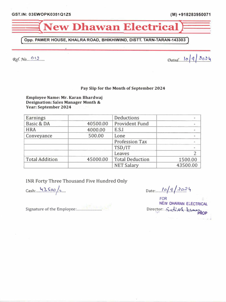 JOB AND SALARY Karan Bhardwaj | PDF