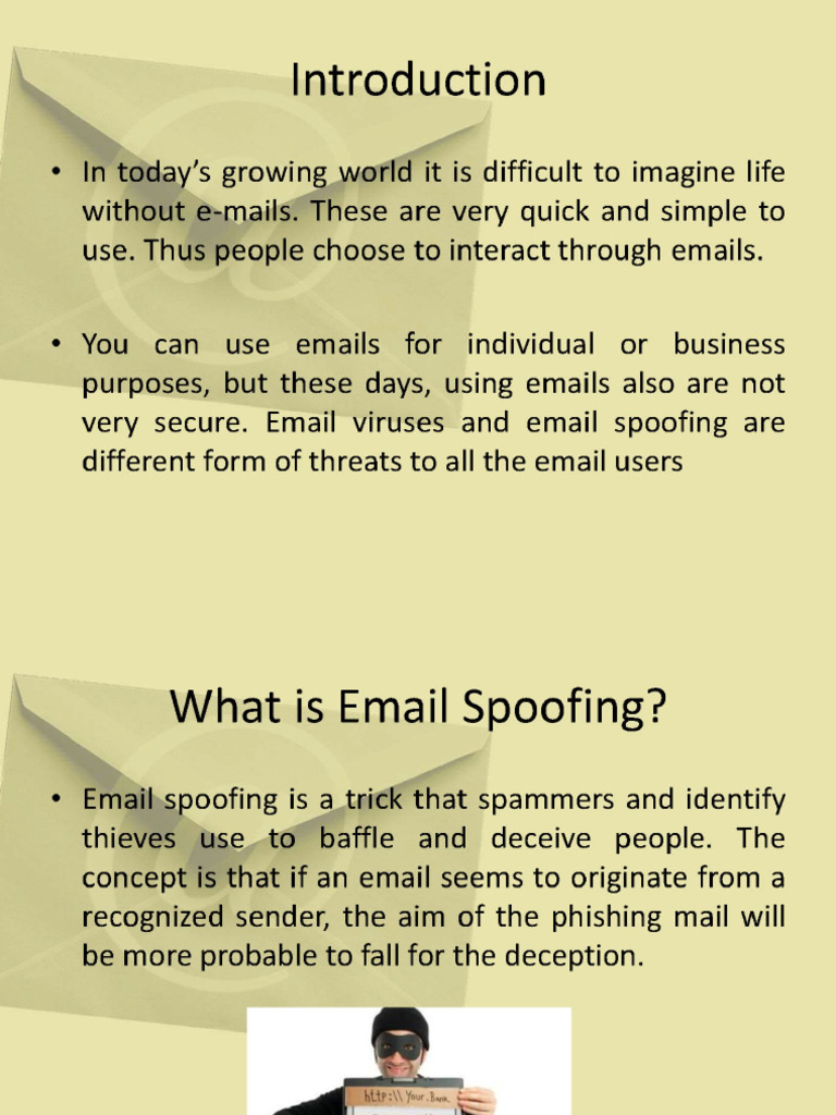 Email Spoofing | PDF
