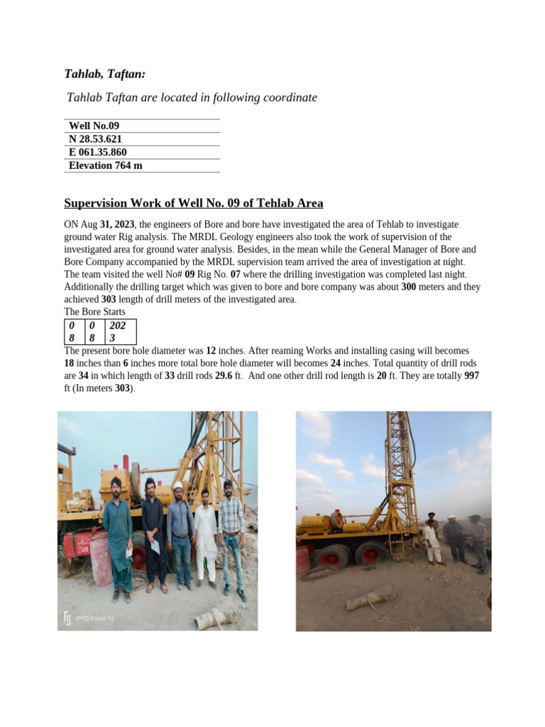 Talaab Well No. 09 | PDF | Sand | Gravel