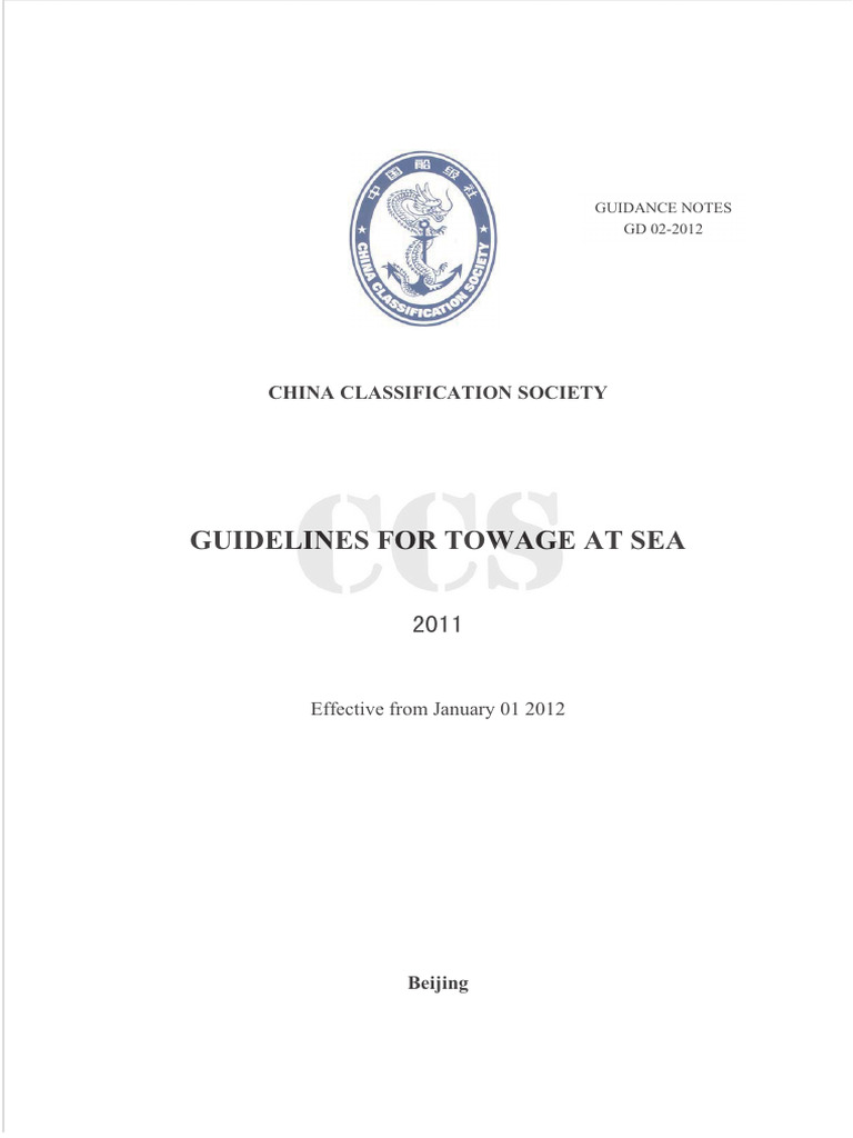 Guidelines for Sea Towage Operations | PDF