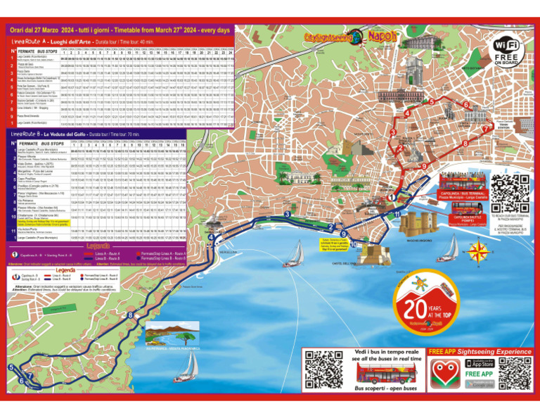 City Sightseeing Naples Map 2024 | PDF