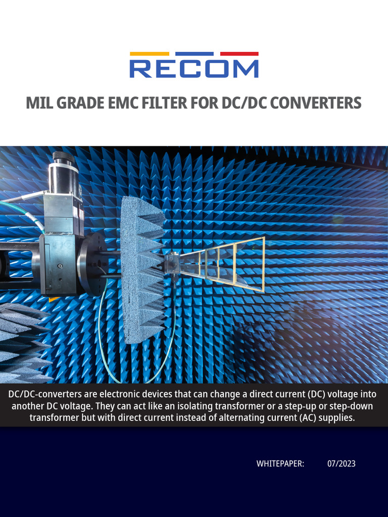 23_WP_MIL Grade EMC Filter for DC_DC Converters_EN | PDF ...